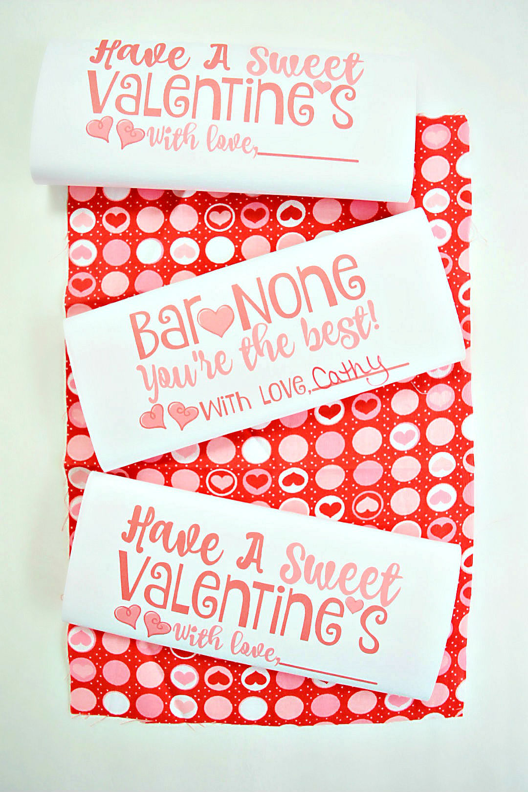 Valentine s Day Candy Bar Wrappers Three Kids And A Fish
